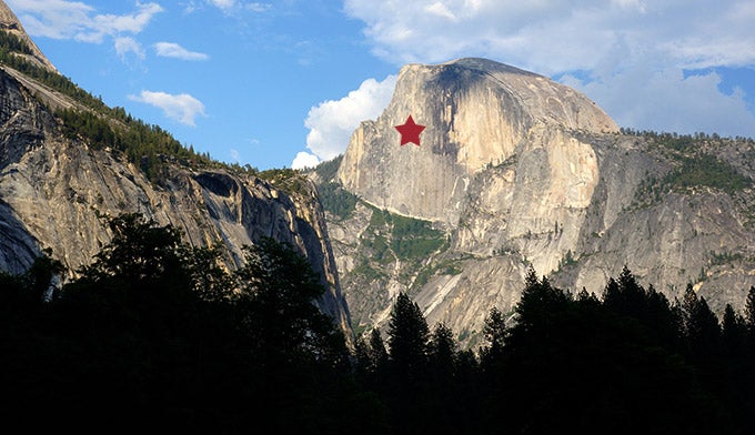 Massive Rock Falls Off Half Dome in Yosemite