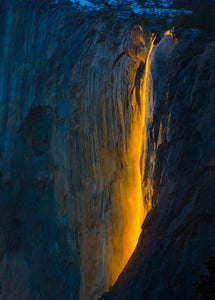 February Sunsets Create Firefall at Yosemite's Horsetail Fall